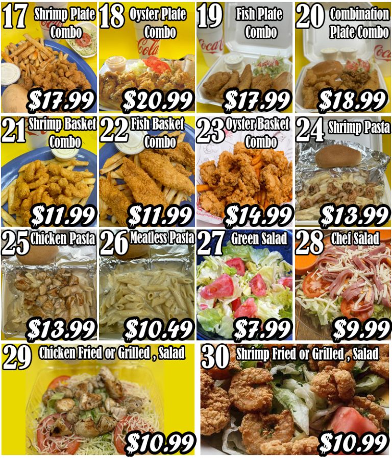 Menu – Big Easy LA